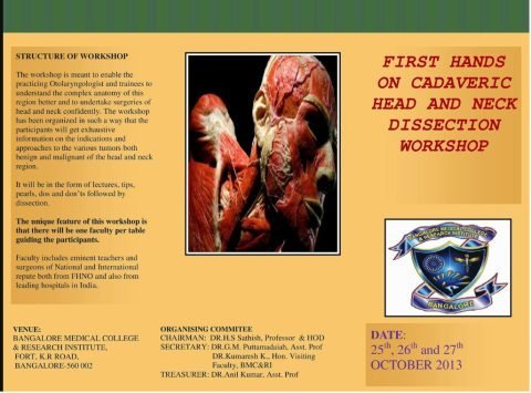 Cadaveric Head And Neck Dissection Course - Bangalore